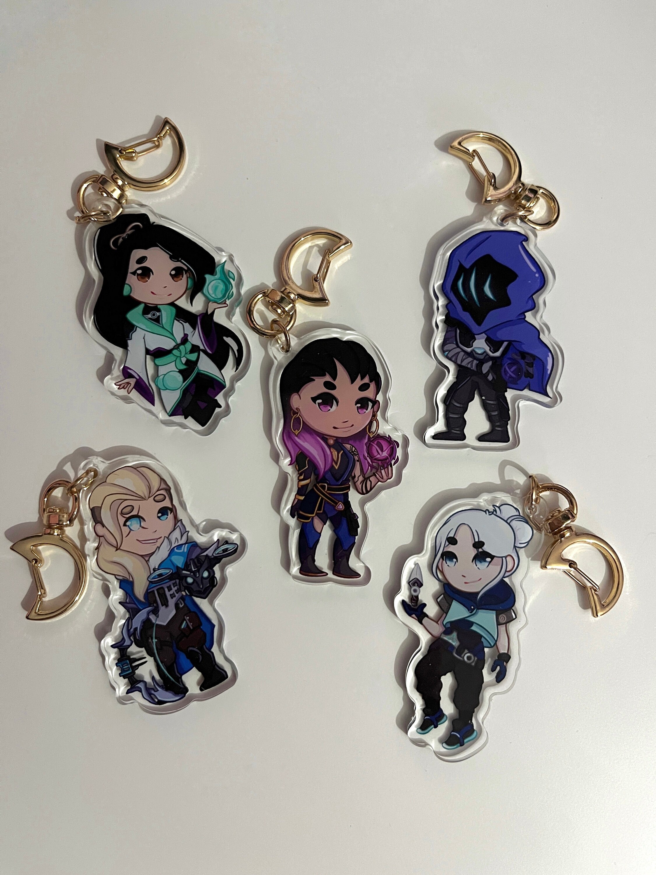 VALORANT INSPIRED Agent 2.5 Double-sided Keychains - Etsy UK