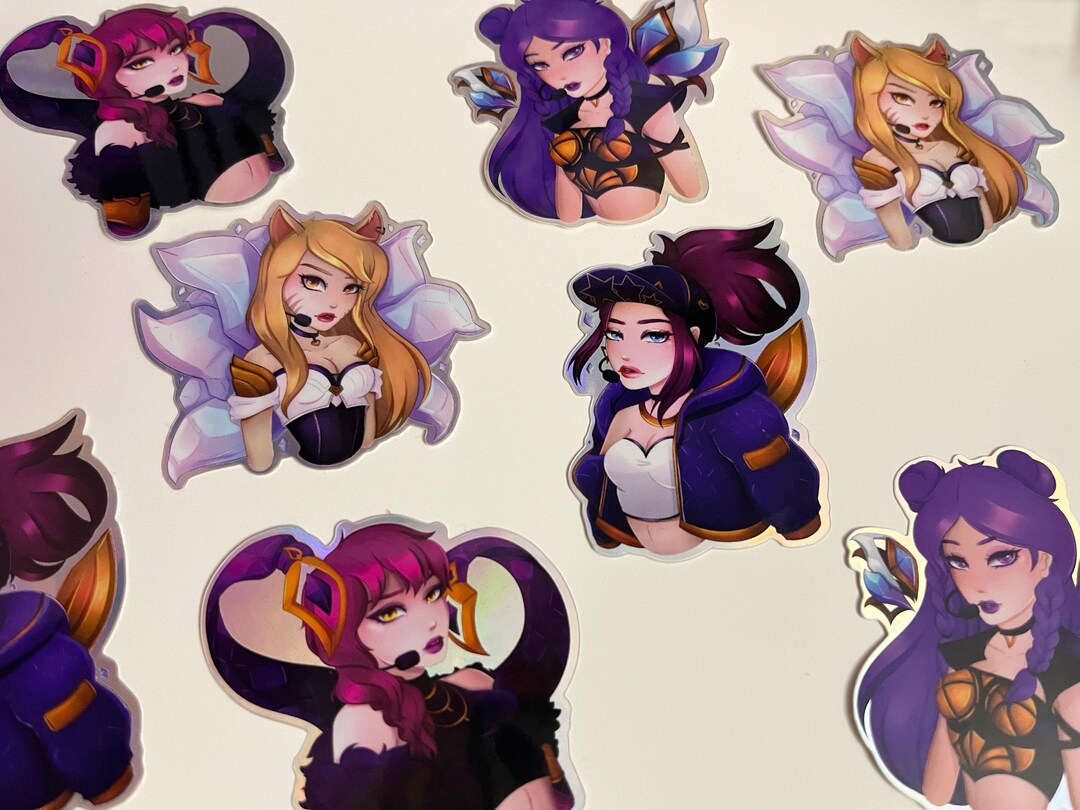 K-pop Girl Group Kda STICKERS | 2.5" Holographic WATERPROOF STICKER ...