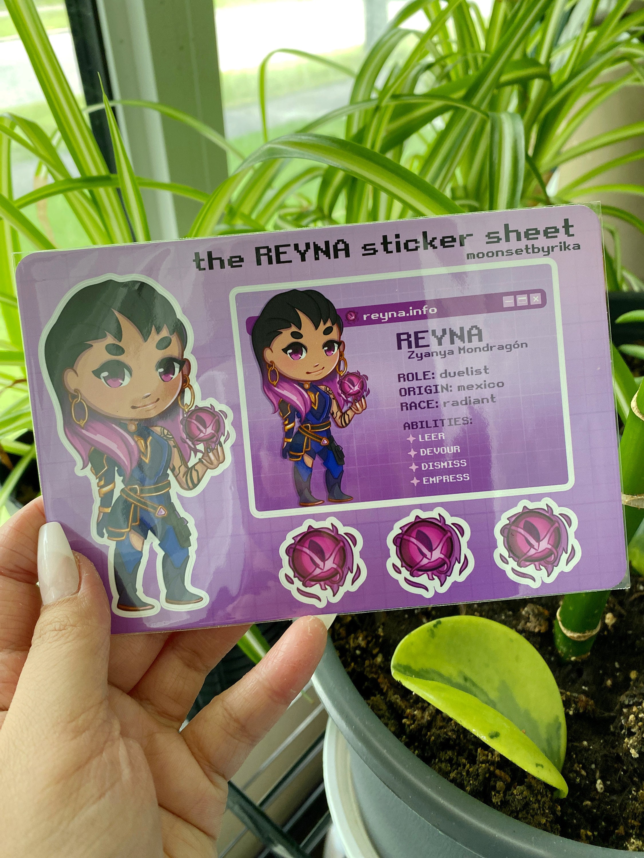 VALORANT INSPIRED Agent Sticker Sheets 4x6in Matte WEATHERPROOF Vinyl ...