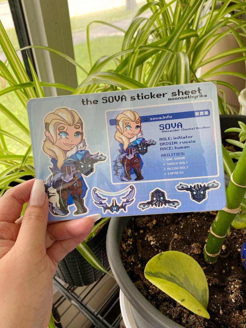 VALORANT INSPIRED Agent Sticker Sheets 4x6in Matte WEATHERPROOF Vinyl ...