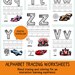 Rev up Your Abcs Fun Alphabet Tracing Sheets With New and Vintage Race ...
