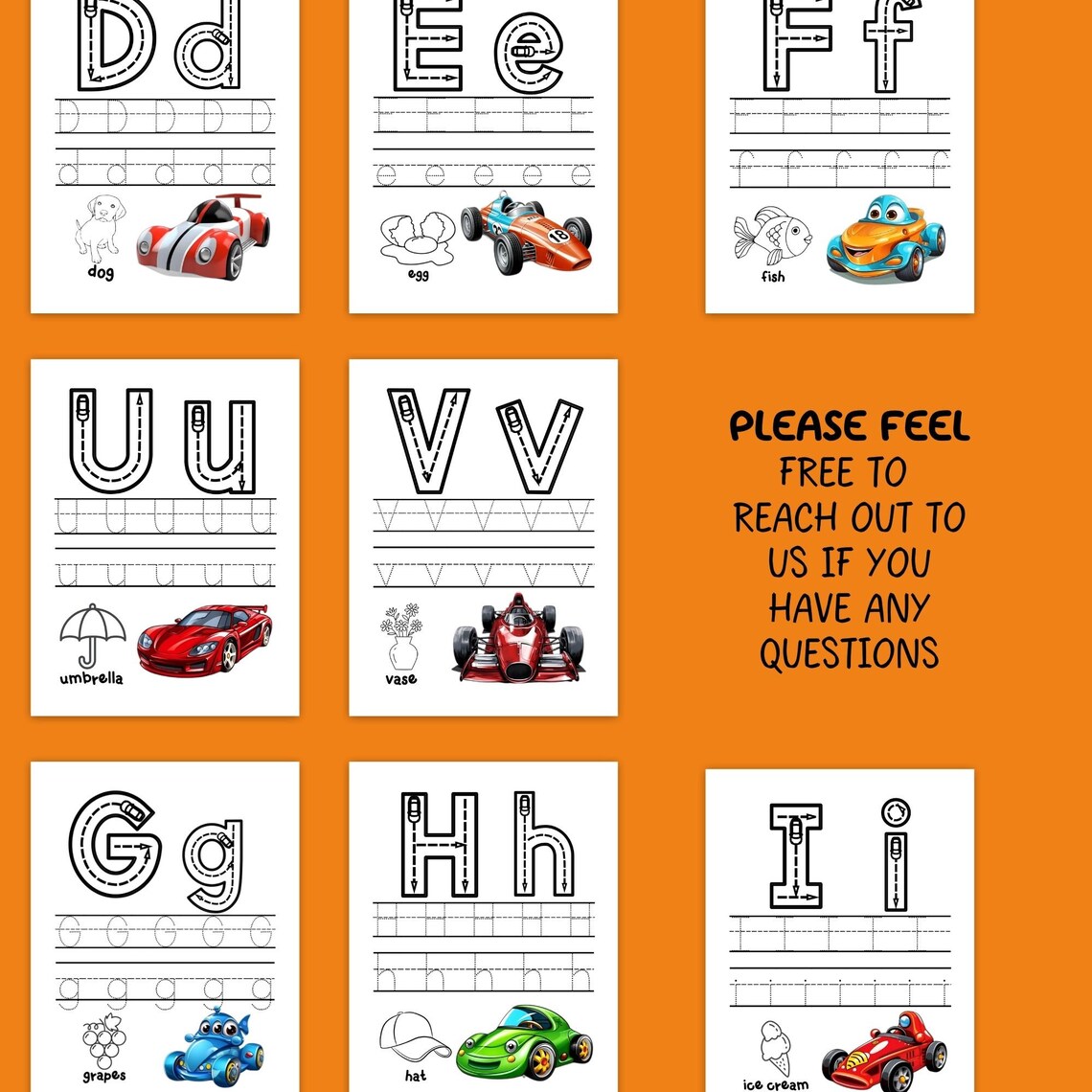 Rev up Your Abcs Fun Alphabet Tracing Sheets With New and Vintage Race ...