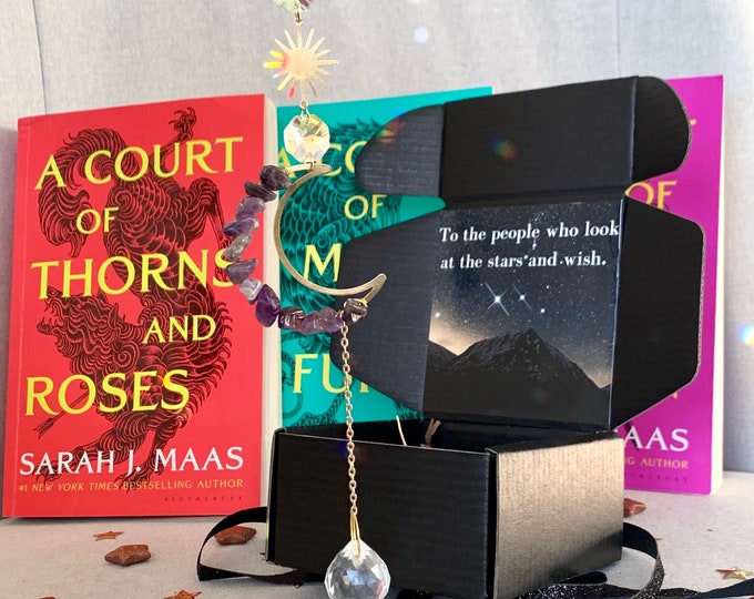 ACOTAR Crystal Sun Catcher Gift Set Night Court Crystal Box Velaris ...