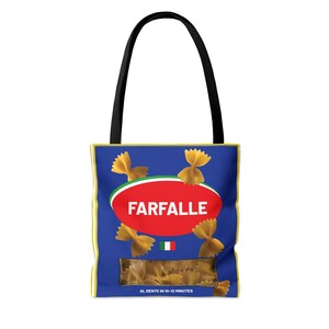 Italian Farfalle Pasta Box Tote Bag - A Unique & Stylish Accessory for ...