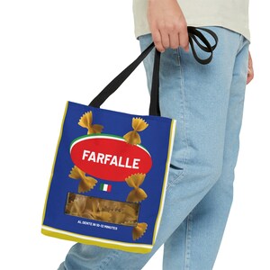 Italian Farfalle Pasta Box Tote Bag A Unique & Stylish Accessory for ...