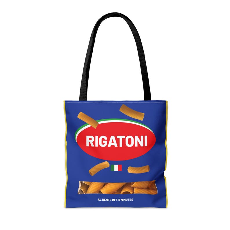 Italian Rigatoni Pasta Box Tote Bag - A Unique & Stylish Accessory for ...
