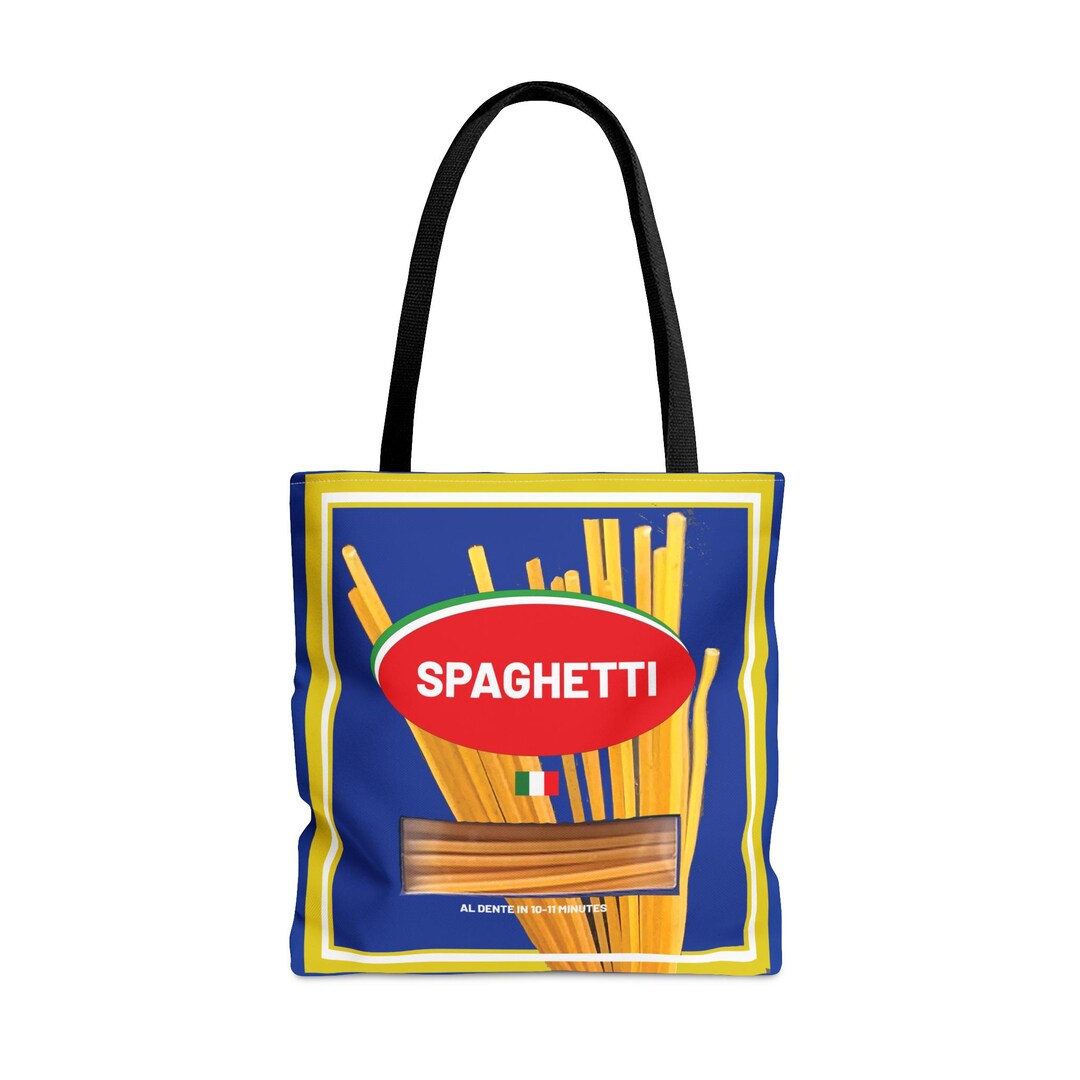 Italian Spaghetti Pasta Box Tote Bag - A Unique & Stylish Accessory for ...