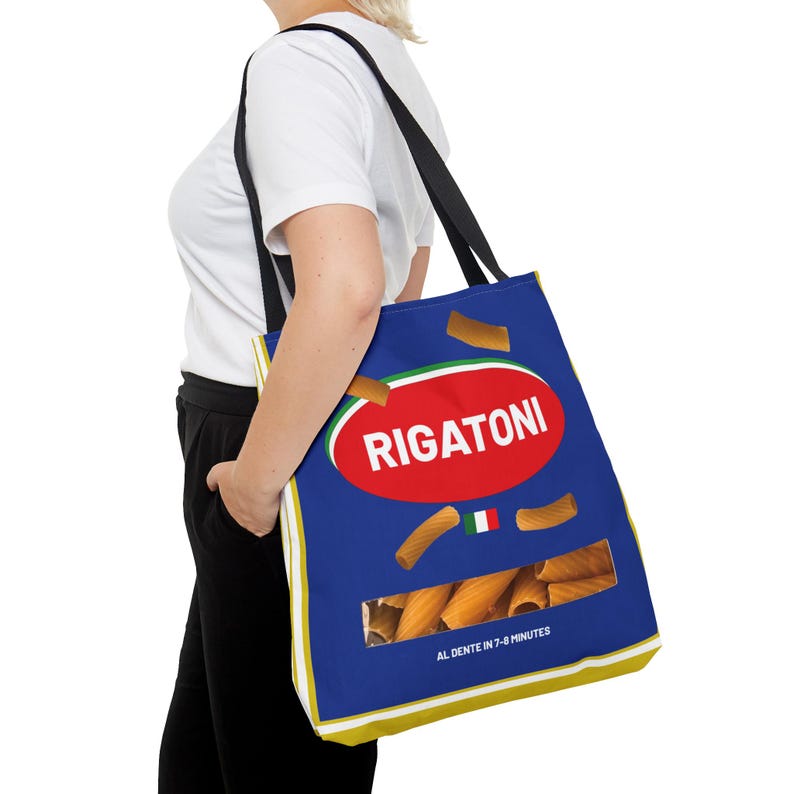 Italian Rigatoni Pasta Box Tote Bag - A Unique & Stylish Accessory for ...