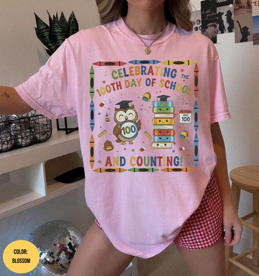 Comfort Colors® 100 Days of School Shirt, 100th Day of School ...