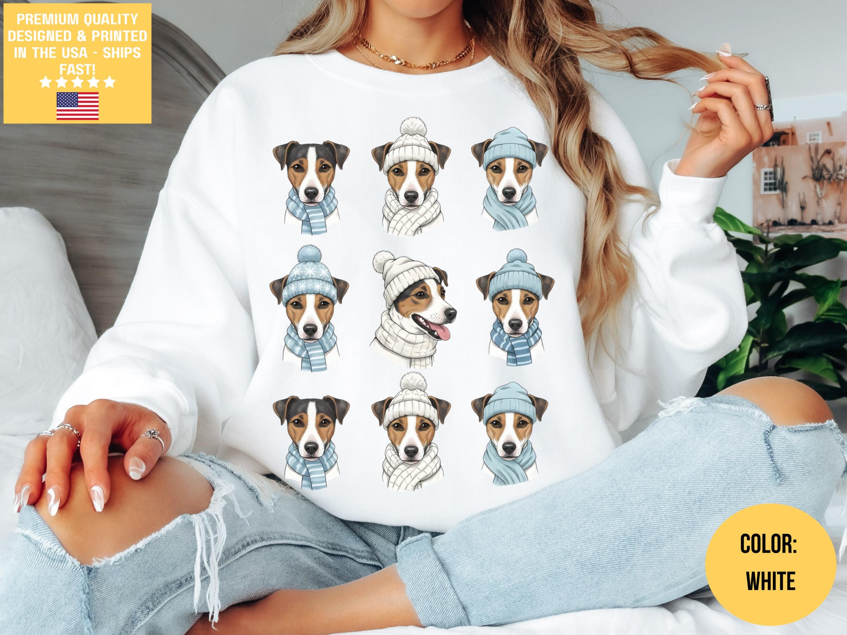 Christmas Jack Russell Terrier Sweatshirt, Jack Russell Shirt, Jack ...