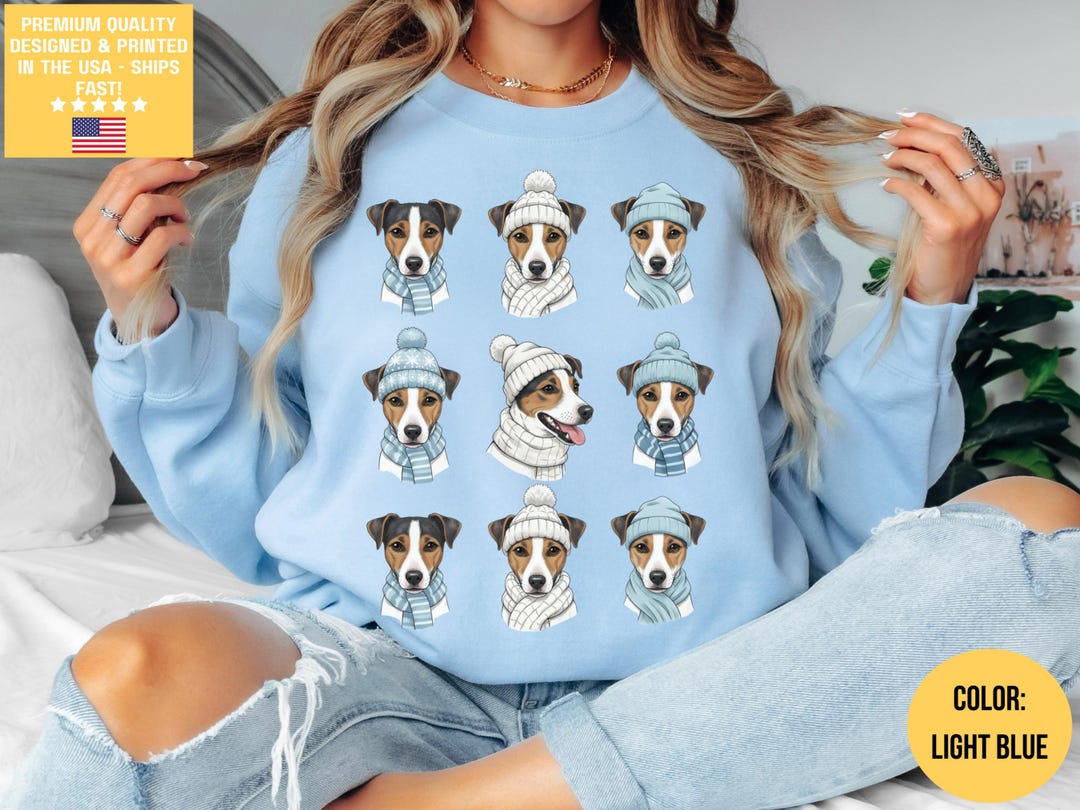 Christmas Jack Russell Terrier Sweatshirt, Jack Russell Shirt, Jack ...