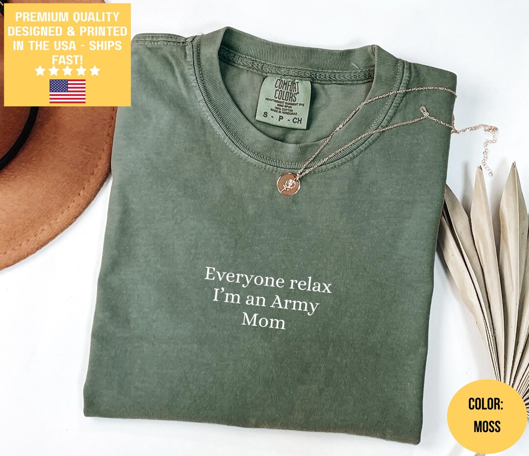 Comfort Colors® Funny Army Mom Shirt, Soldier Mama Shirt, Army Family ...
