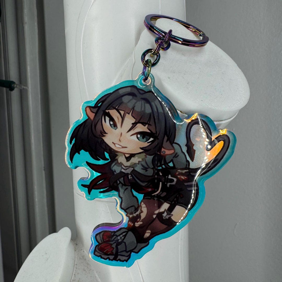 Jane Doe Rainbow Acrylic Keychain - Etsy