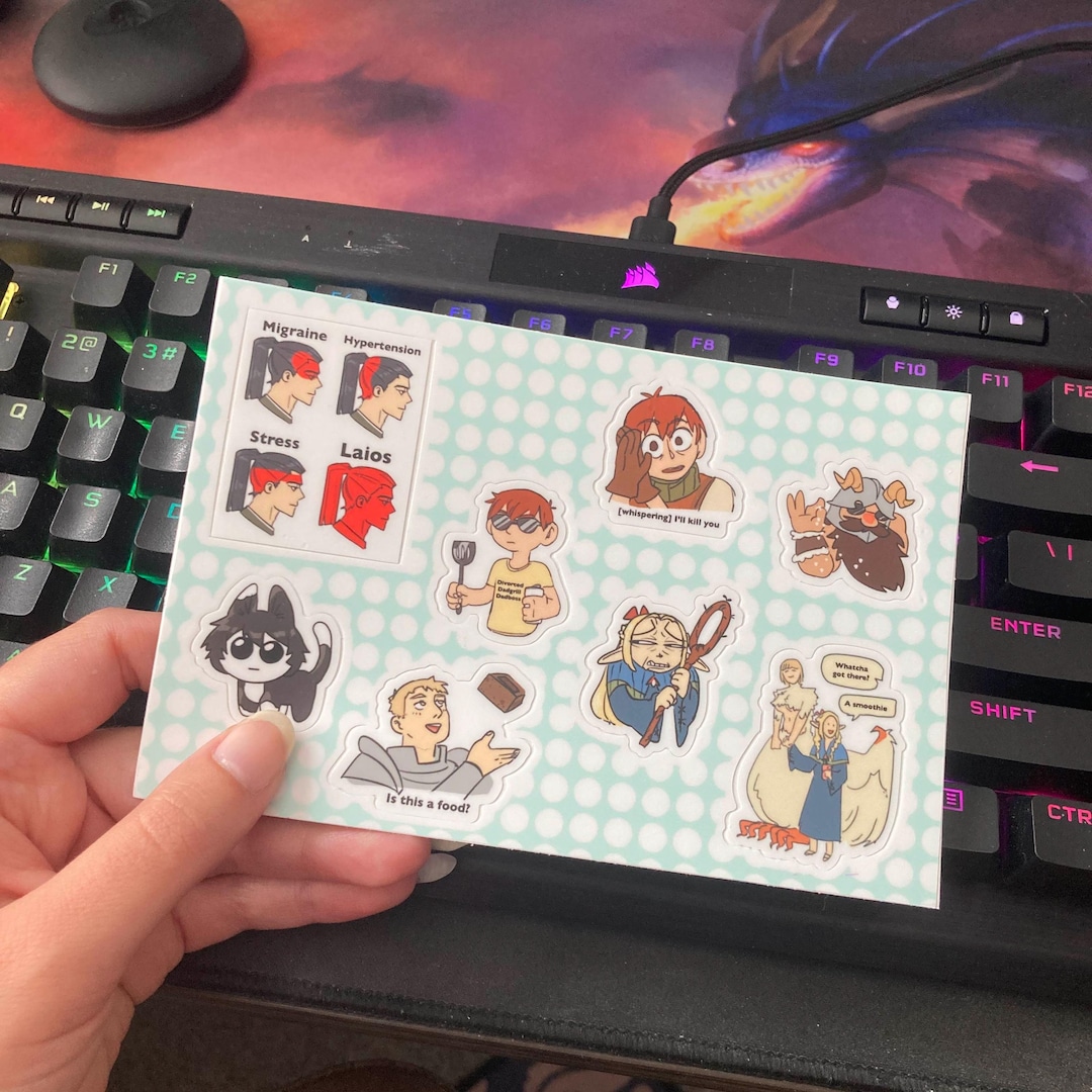 Dungeon Meshi (delicious in Dungeon) Meme Sticker Sheet - Etsy