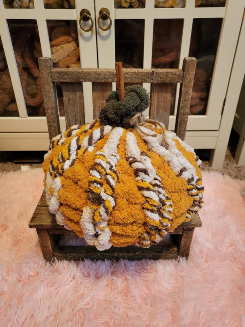 PUMPKINS &candy Corn Pillow Decor Hand-made / Hand-knit - Etsy