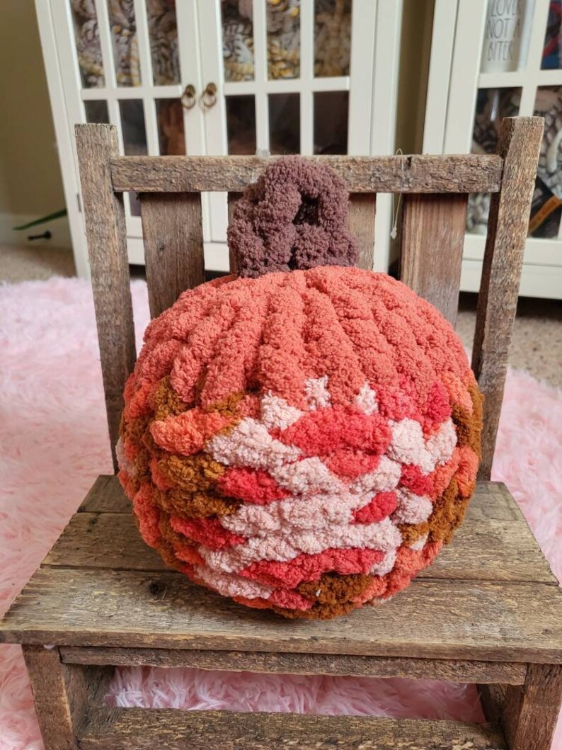 PUMPKINS &candy Corn Pillow Decor Hand-made / Hand-knit - Etsy