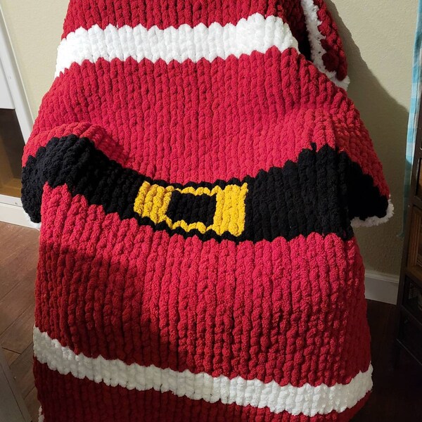 Hand Knit Throw - Etsy