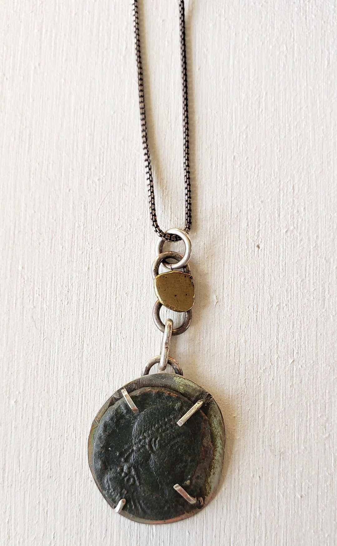 Ancient Roman Coin Necklace - Etsy