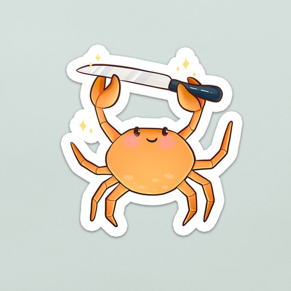 Crab Sticker - Etsy