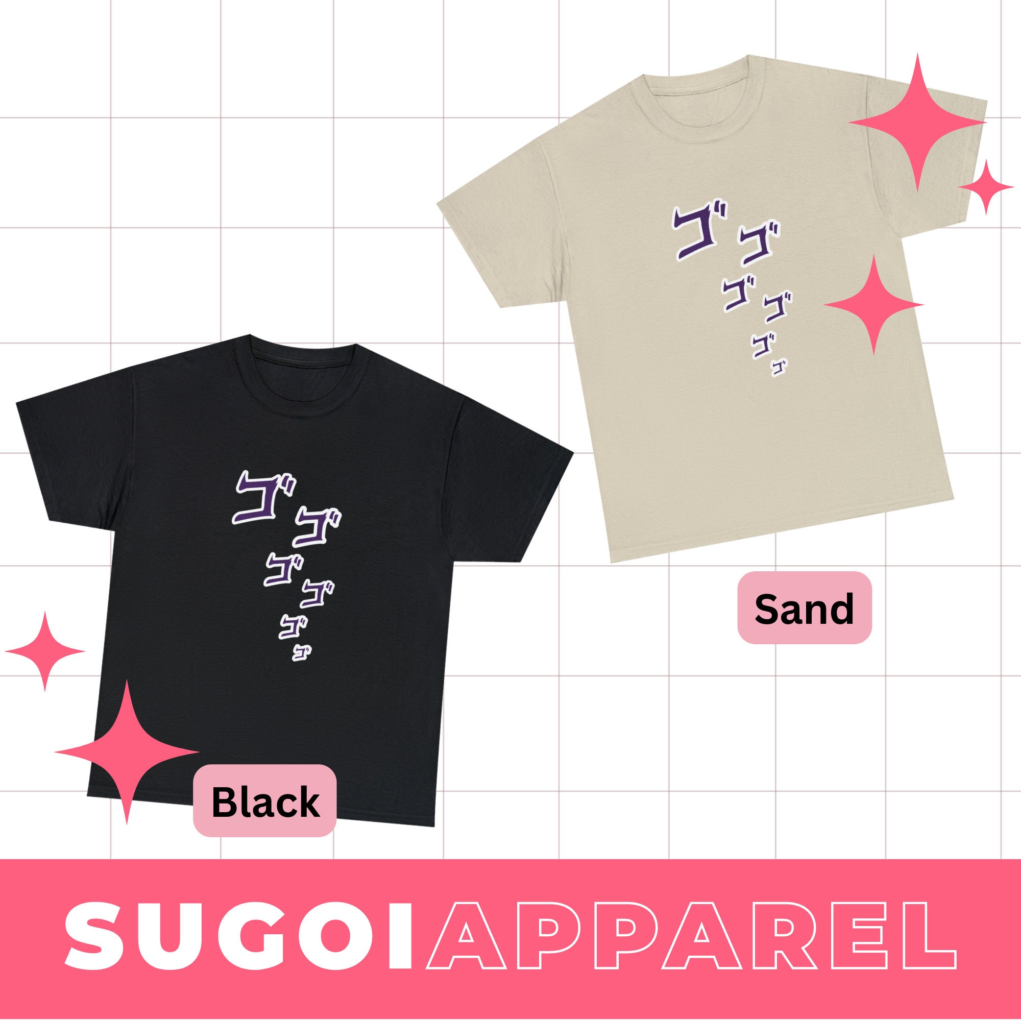 Menacing Anime Meme T-shirt | Menacing Sound Effect Text Shirt | Anime ...