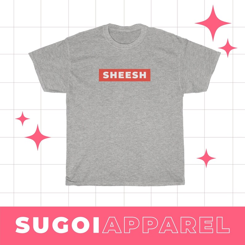 Sheesh Logo Meme T-shirt | Funny Shirts | Comedy T-shirts | Tiktok ...