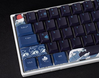 Japanese Wave Keycap - Etsy