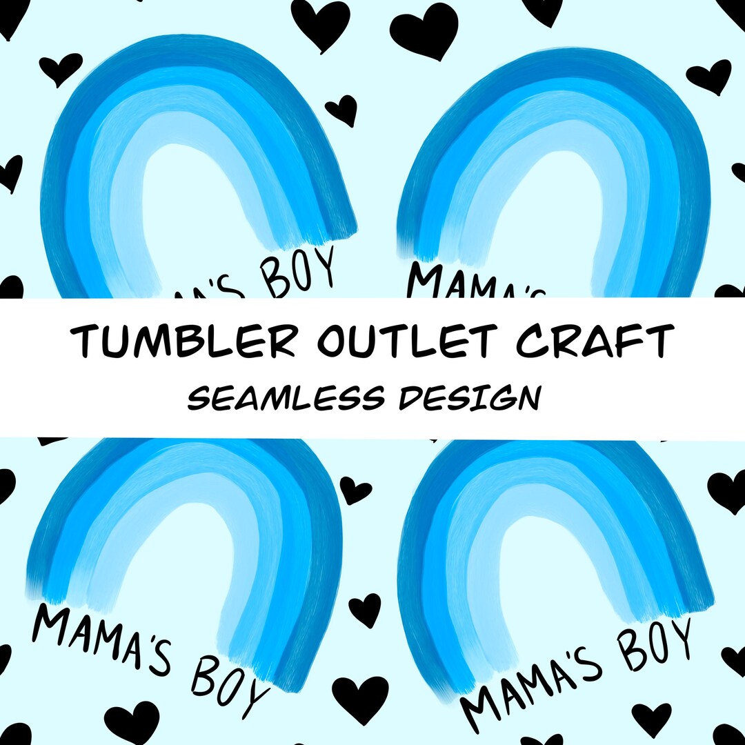 Blue Boy Rainbow Seamless Pattern - Etsy
