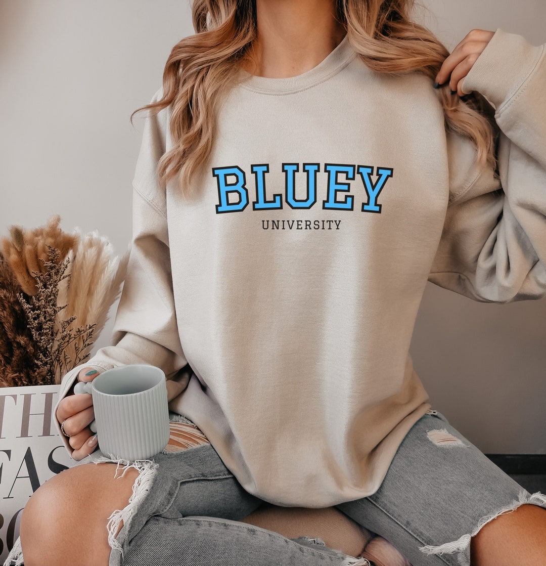 Bluey University Bluey College Sweatshirt Bluey Dad Shirt - Etsy