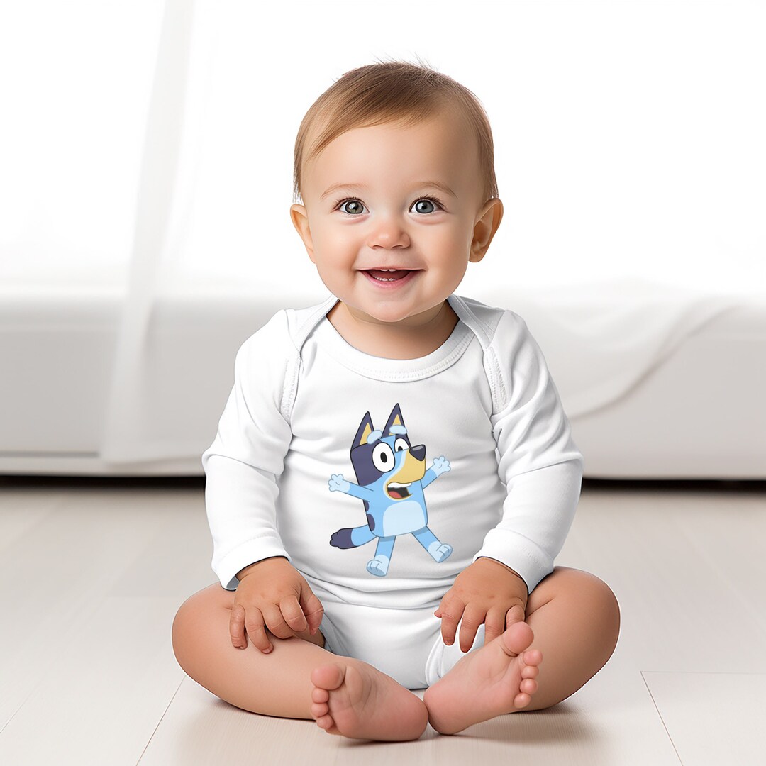 Bluey Langarm Baby Body Bluey Baby Shirt Bluey Baby Body Bluey - Etsy.de