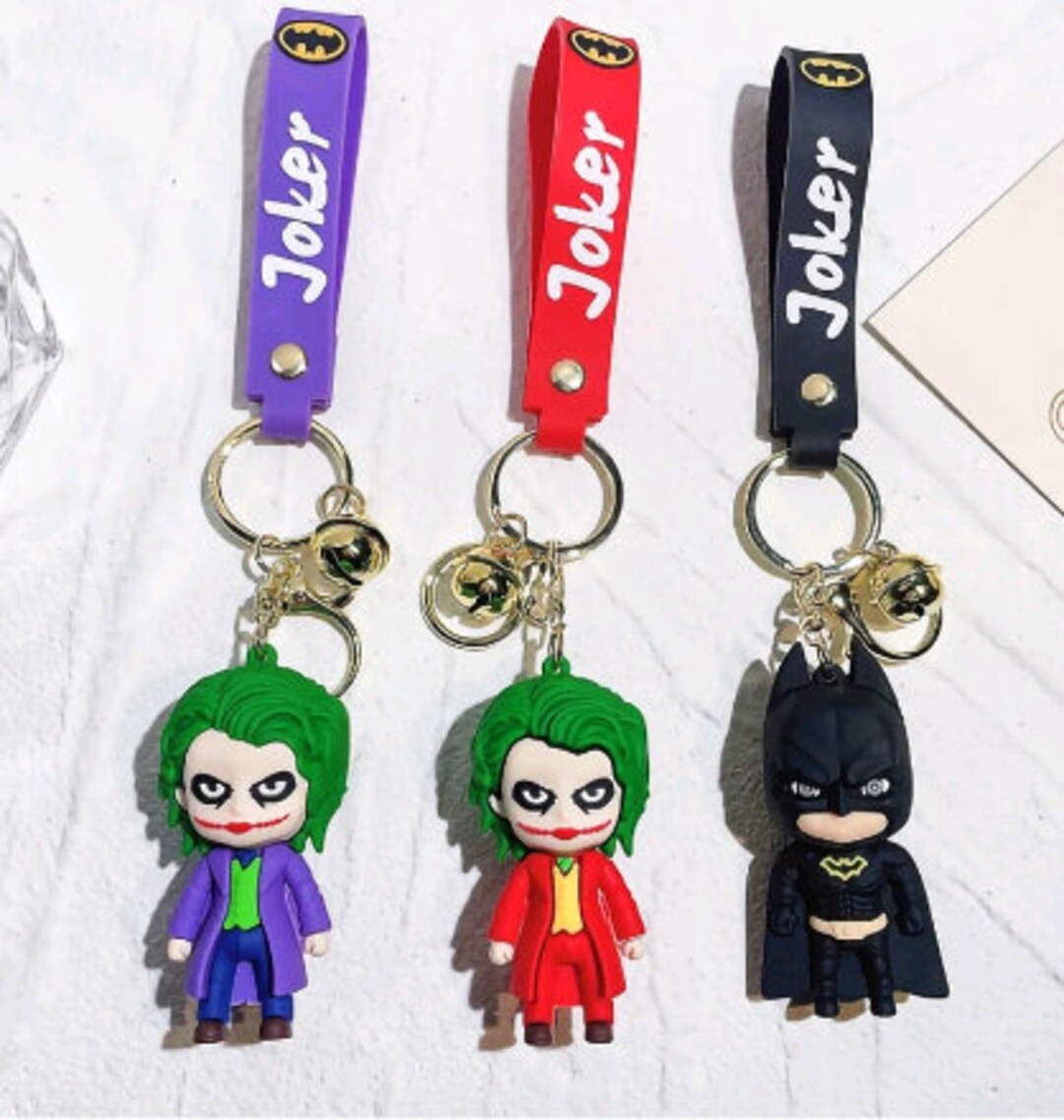 The Joker and Batman Keychains - Etsy