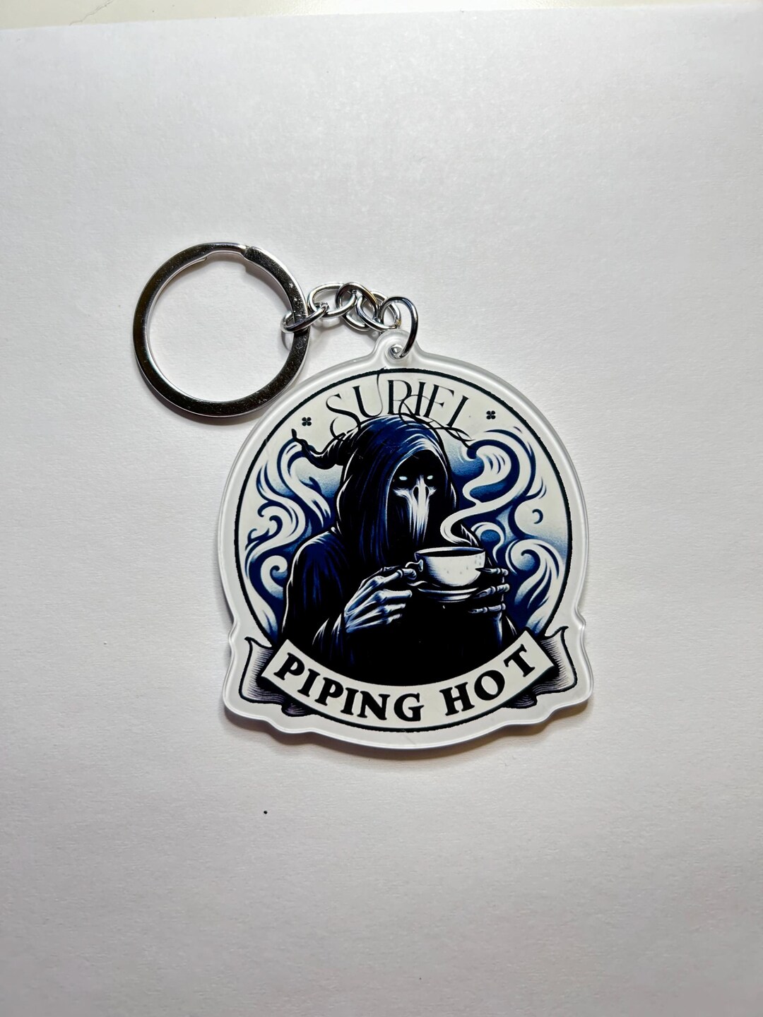 Suriel Piping Hot Tea ACOTAR Keychain - Etsy