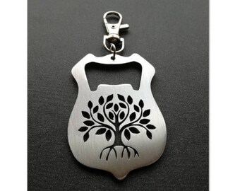 Tree Art Keyring - Etsy