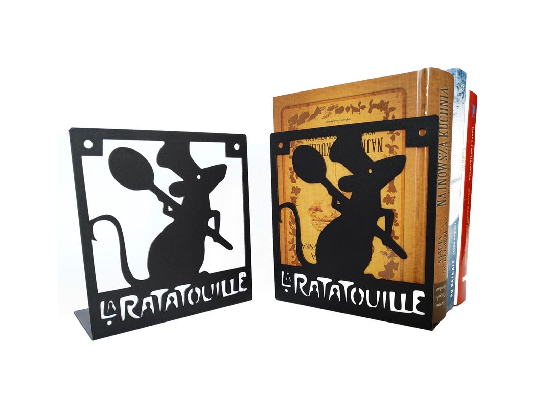 Chef Remy's Metal Bookends – Ratatouille Farmhouse Kitchen Decor ...