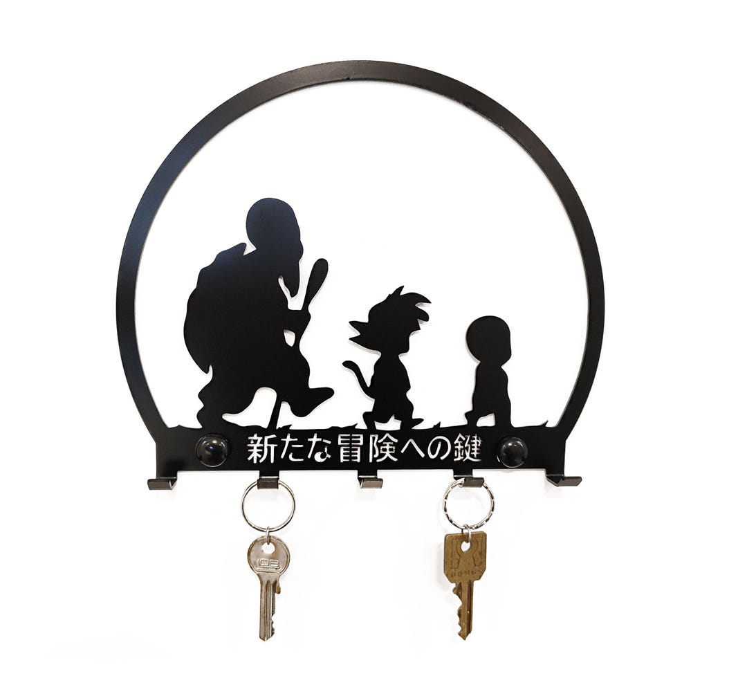 Goku Key Holder for Wall, Anime, Dragon Ball Decoration, Metal Art Wall ...