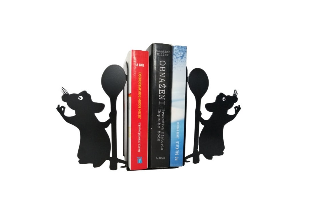 Ratatouille Bookend Kitchen Metal Decor, Remy, Bookends Cookbook Stand ...