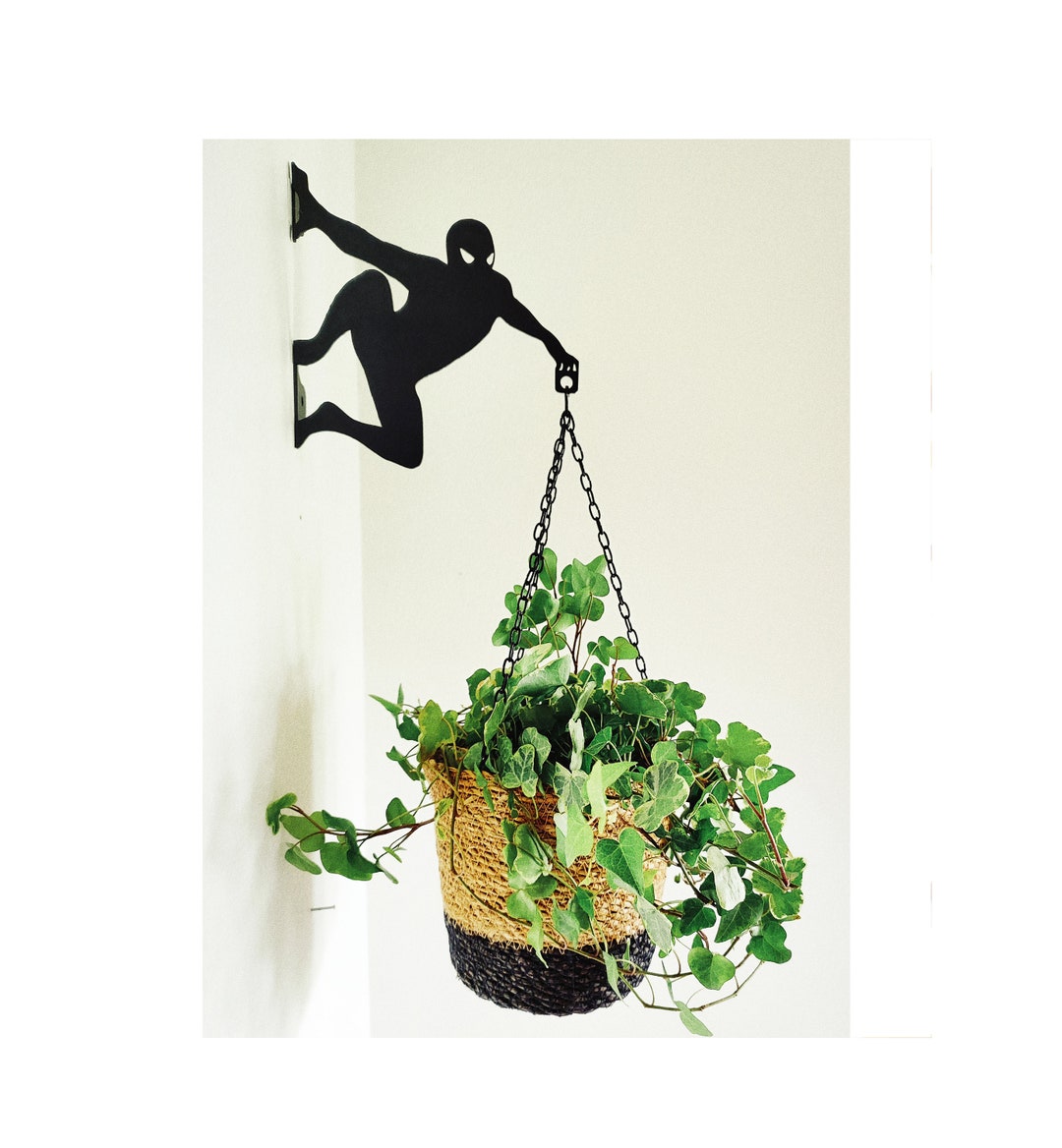 Spiderman Laser-cut Metal Plant Hanger | Wall-mounted Flower Pot Holder ...