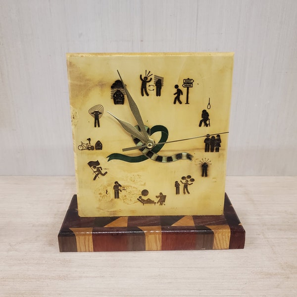 Exotic Wood Clock - Etsy