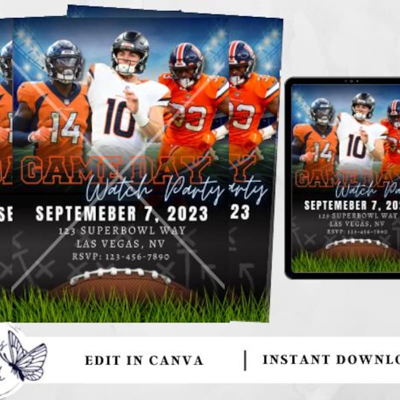 Bronco Birthday Invite - Etsy