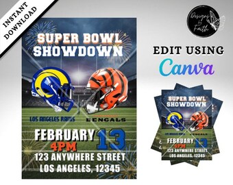 Rams Party Invitation - Etsy