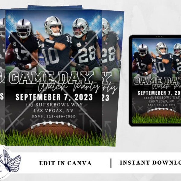 Raiders Invitations - Etsy