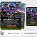 Baltimore Ravens Football Invitation Editable Football Invitation ...