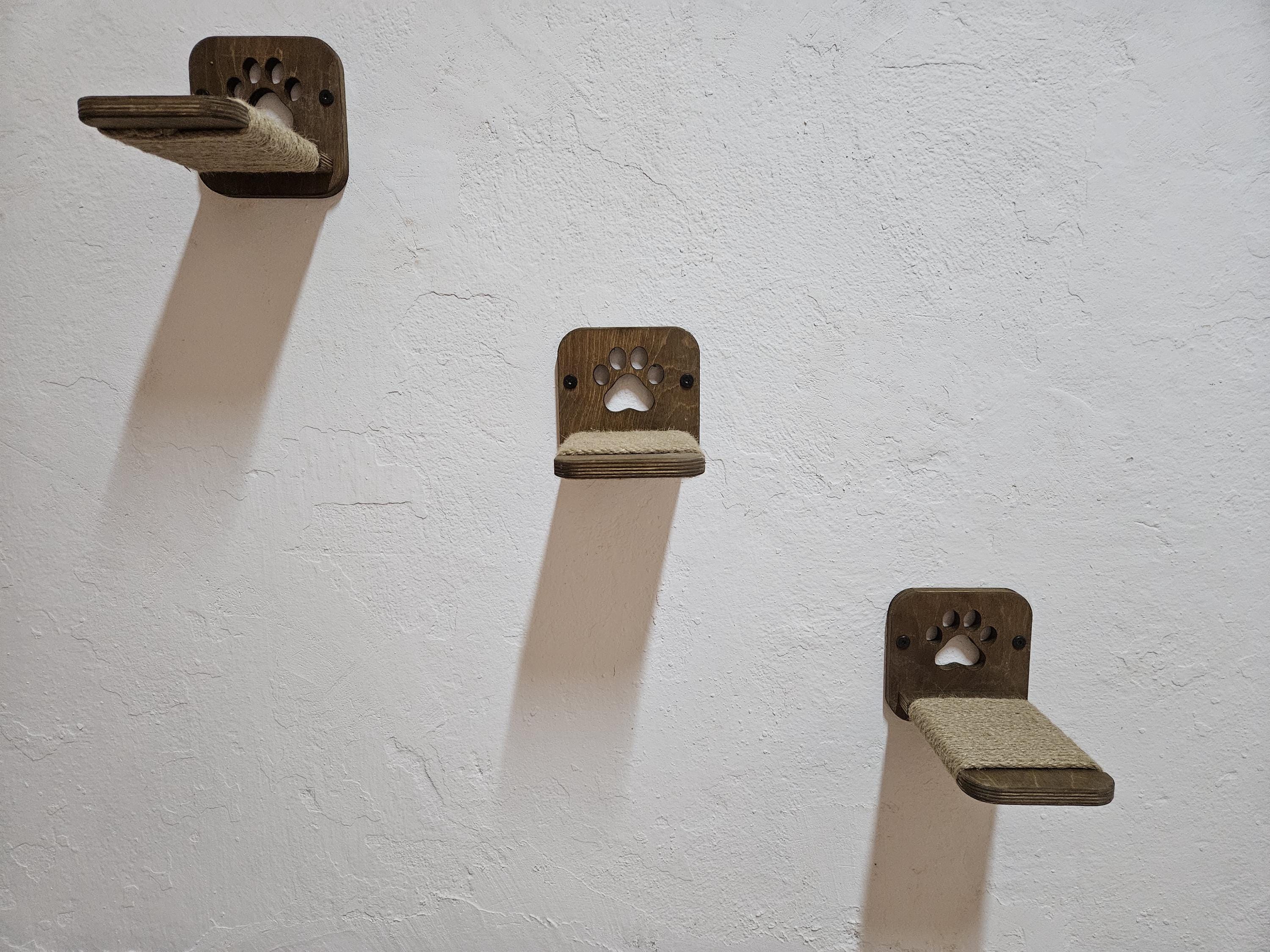 Wall-mounted Cat Steps, Modern Cat Furniture, Floating Cat Shelf, Cat ...