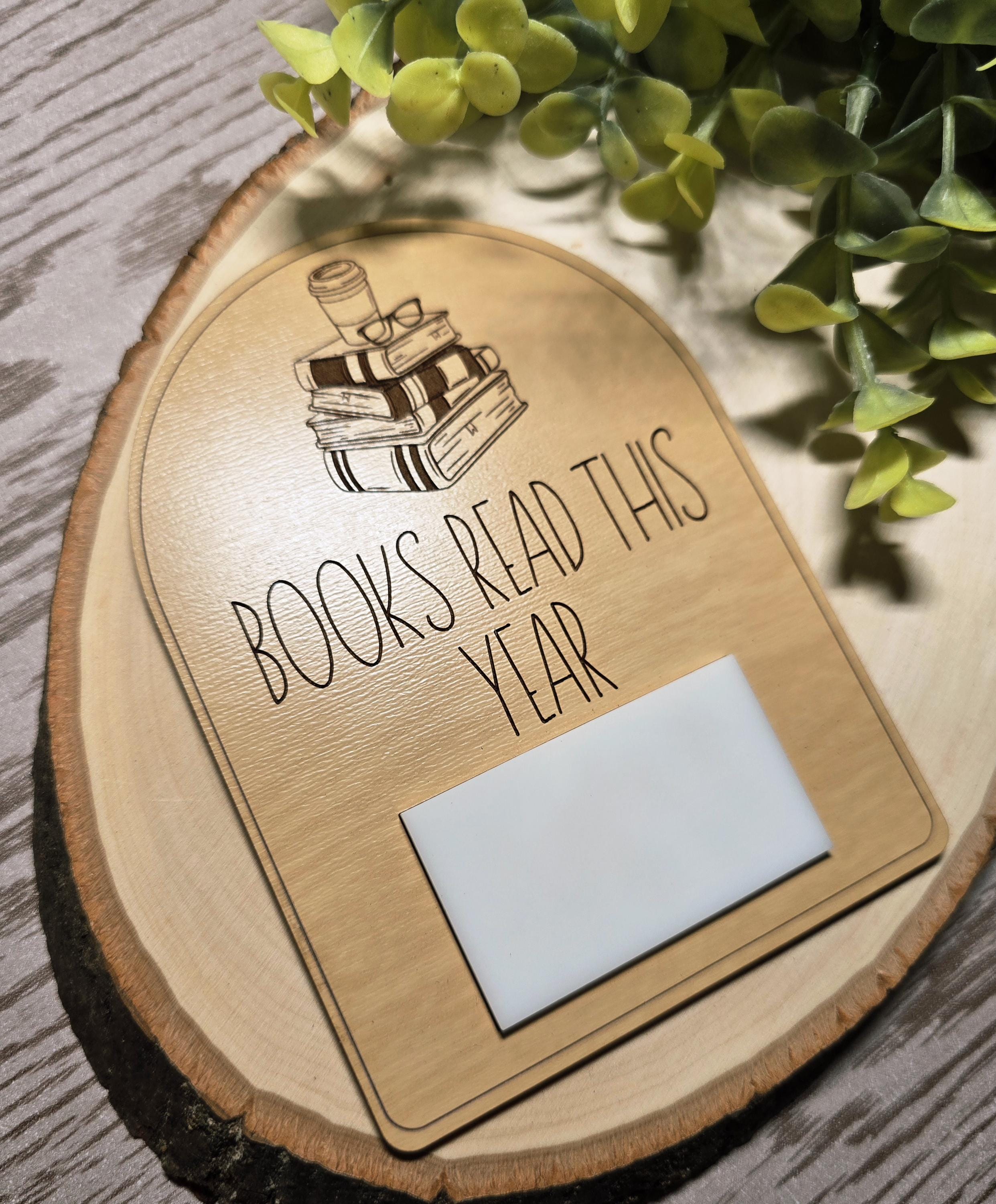 Reading Tracker Bundle SVG: Laser Cut Book Shelf Decor (digital ...
