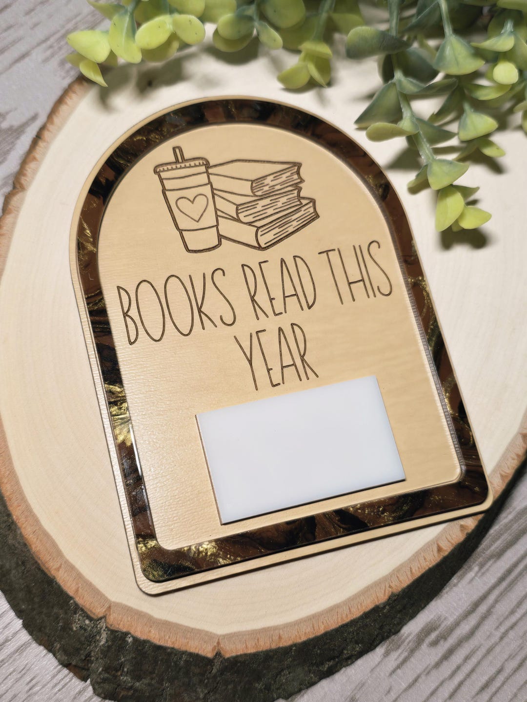 Books Read Tracker SVG File: Coffee & Books Shelf Decor (digital ...