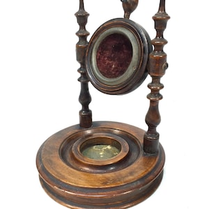 Victorian Wooden Mahogany Pocket Fob Watch Stand C.1850 / Antique ...