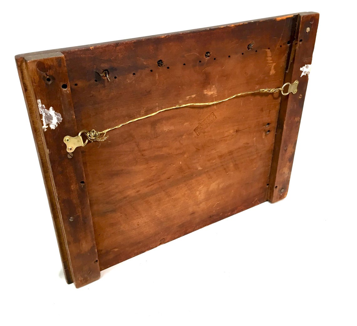 Antique Large Sized Wooden Servants Bell Board / Butlers Call Indicator ...