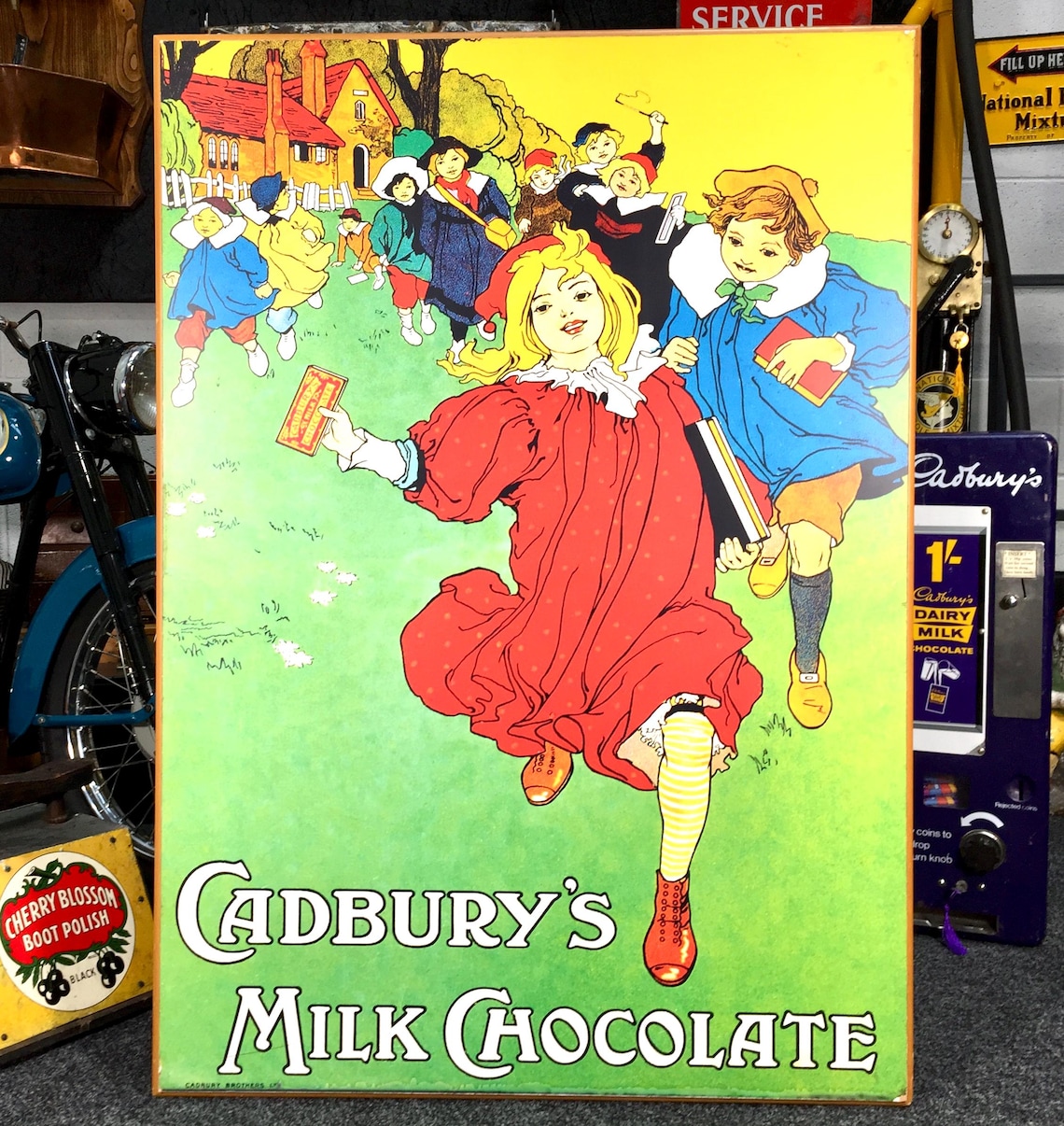 Antique Advertising - Large 70s Cadburys Poster Salvaged From ...