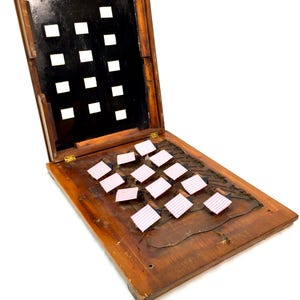 Antique Large Sized Wooden Servants Bell Board / Butlers Call Indicator ...