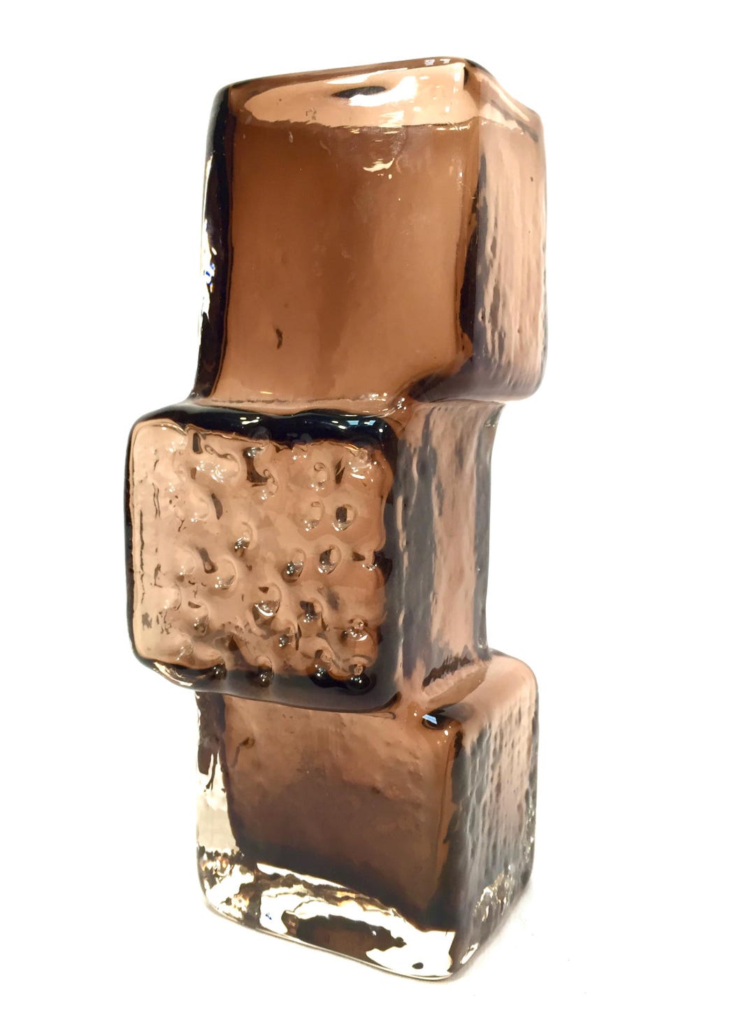 Whitefriars Geoffrey Baxter Drunken Bricklayer Vase in Cinnamon Brown ...