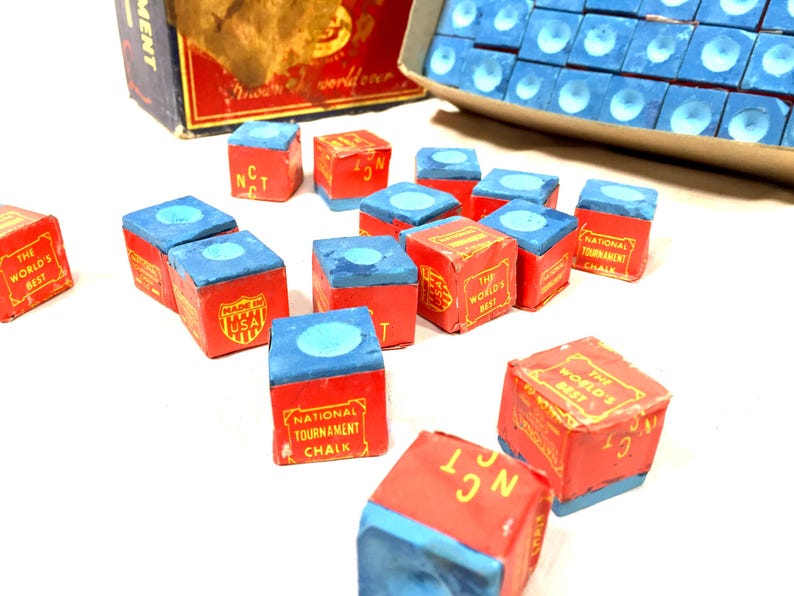 Vintage National Tournament Chalk Snooker / Pool / Billiards / Boxed ...
